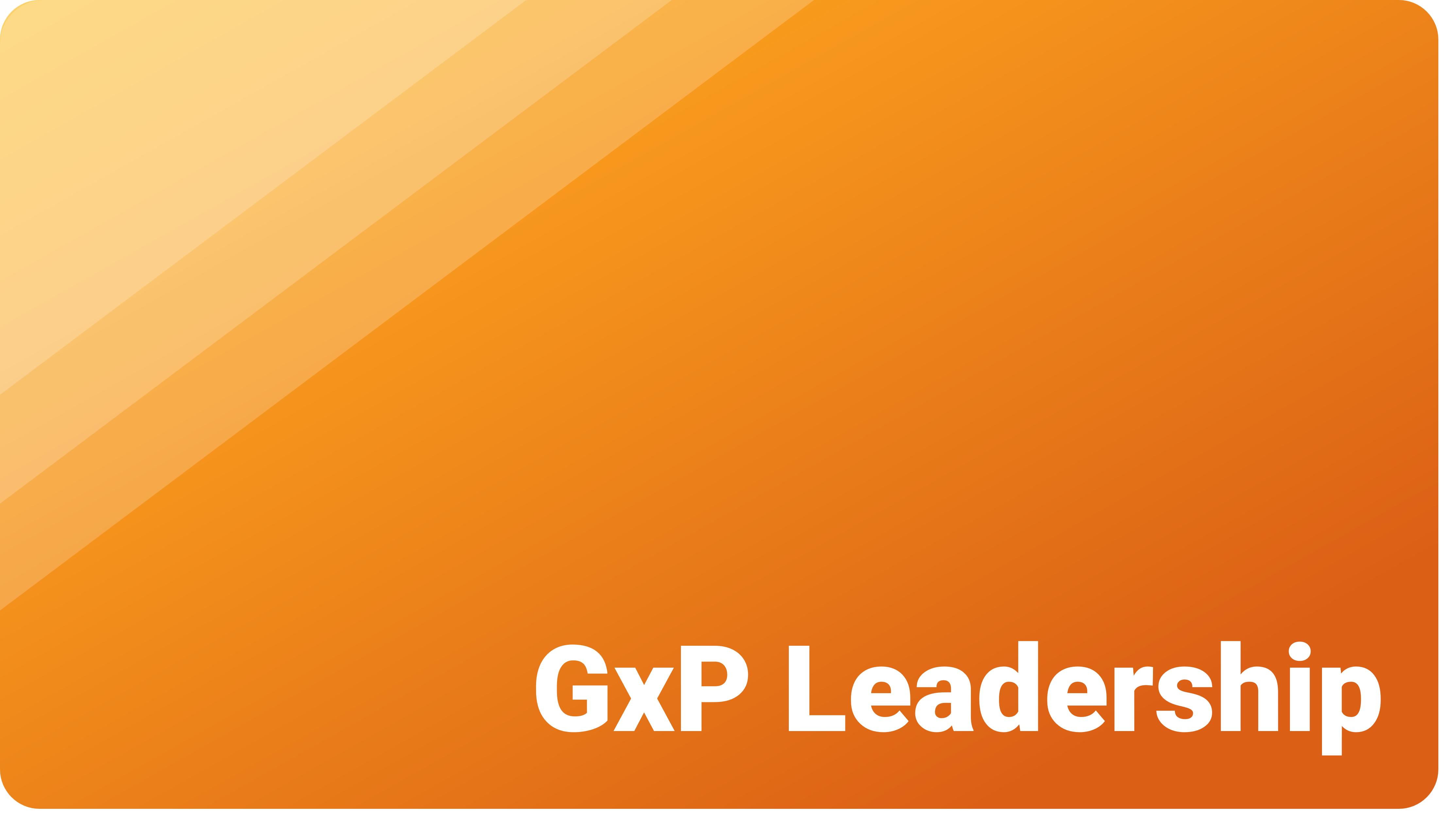 GxP Leadership - LearnGxP: Accredited Online Life Science Training Courses