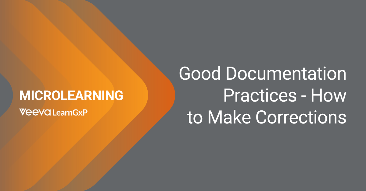 Good Documentation Practices - How to Make Corrections - LearnGxP ...