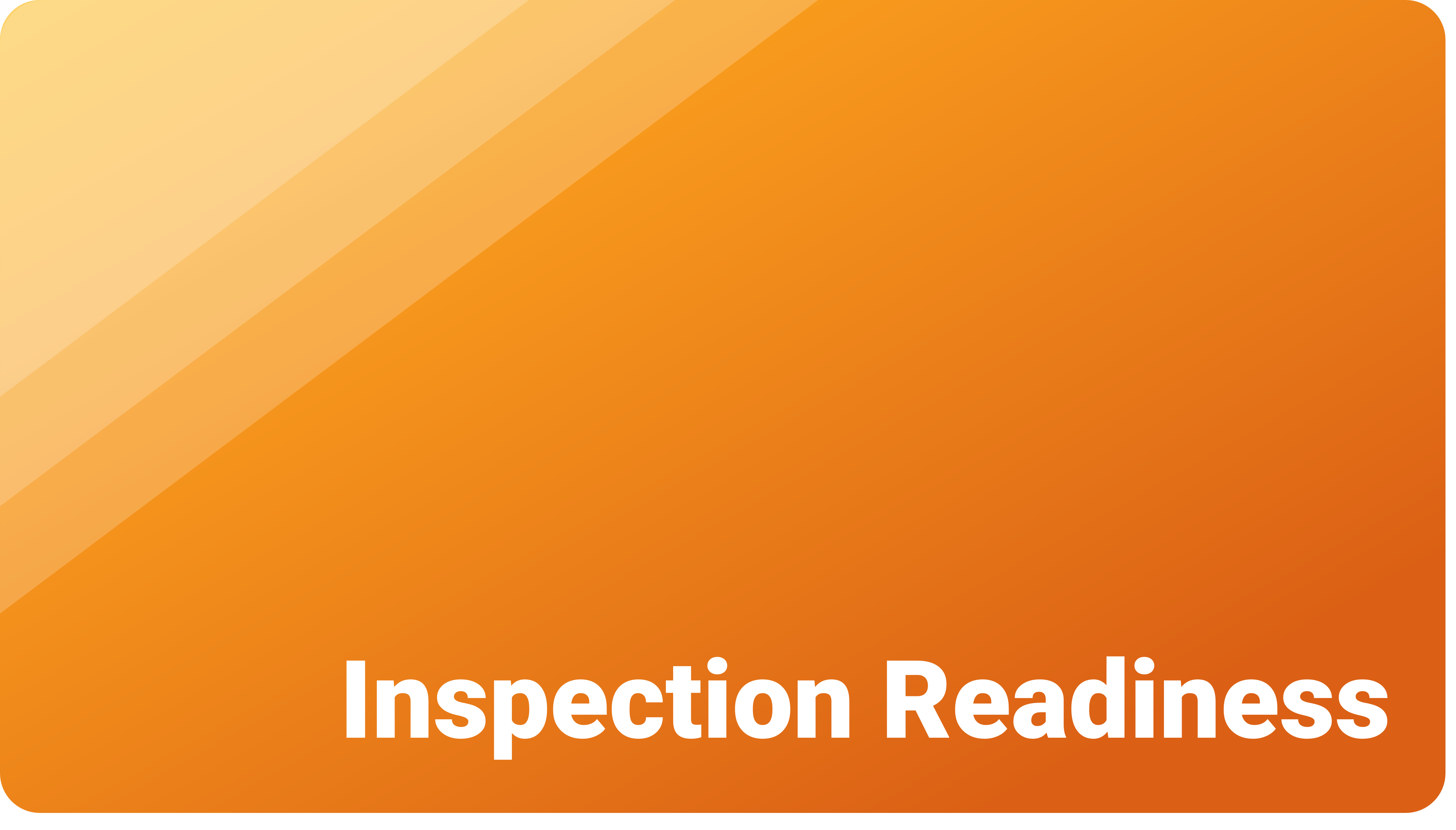 Inspection Readiness - LearnGxP: Accredited Online Life Science ... Inspection Readiness - LearnGxP: Accredited Online Life Science ...